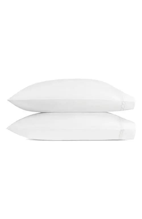 MATOUK Classic Chain Set Of 2 Pillowcases - White