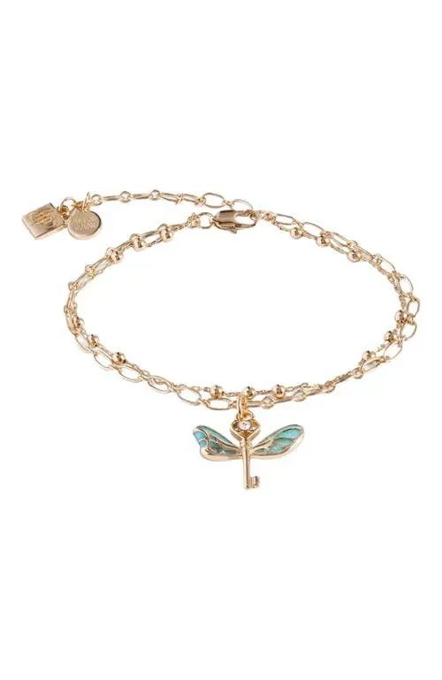 ALEX AND ANI Harry Potter Flying Keys Charm Bracelet - Blue Green