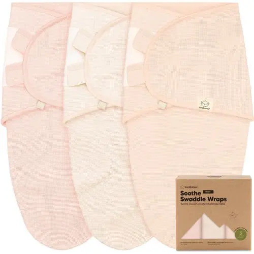 KEABABIES 3-pack Soothe Swaddle Wraps - Angelic
