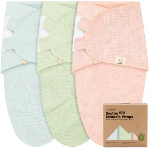 KEABABIES 3-pack Soothe Swaddle Wraps - Mellow