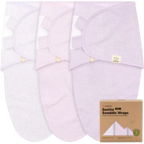 KEABABIES 3-pack Soothe Swaddle Wraps - Soft Lilac