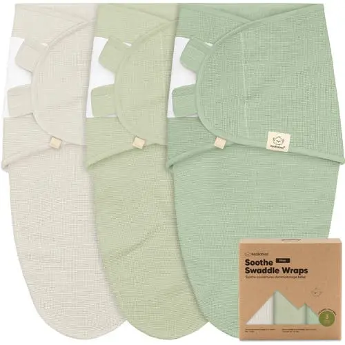 KEABABIES 3-pack Soothe Swaddle Wraps - Willow