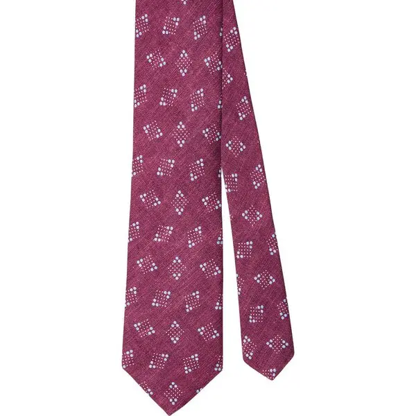 Robert Talbott Robert Talbot Geometric Print Necktie - Red