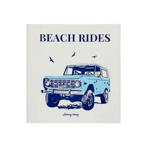 GRAPHIC IMAGE Beach Rides Johnny Vacay Leather Edition - Ivory