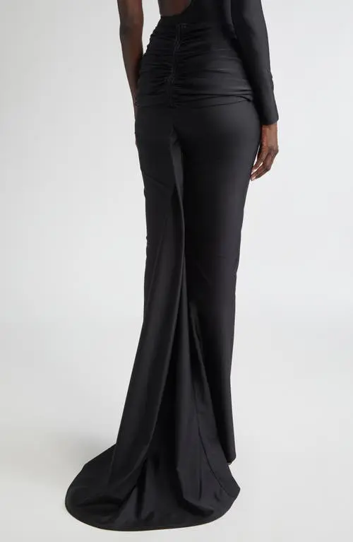 LAQUAN SMITH Low Rise Jersey Maxi Skirt