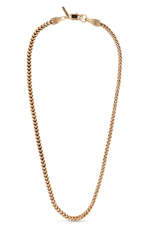 MR. ETTIKA Ettika Foxtail Chain Necklace - Brass