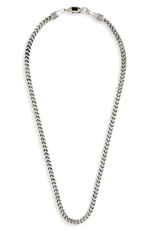 MR. ETTIKA Ettika Foxtail Chain Necklace - Silver