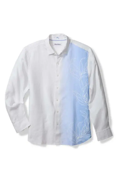 Tommy Bahama Villa Rosa Vines Ombé Linen Button-up Shirt