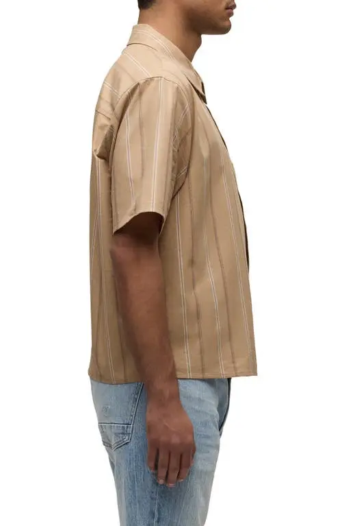Hudson Jeans Rex Short Sleeve Cotton Button-up Shirt