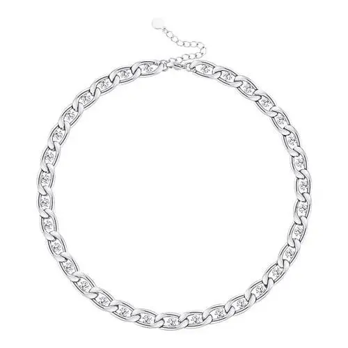 MAZIN JEWELS Chain Link Necklace - Silver