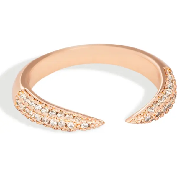 MAZIN JEWELS Open Rivet Ring - Rosegold