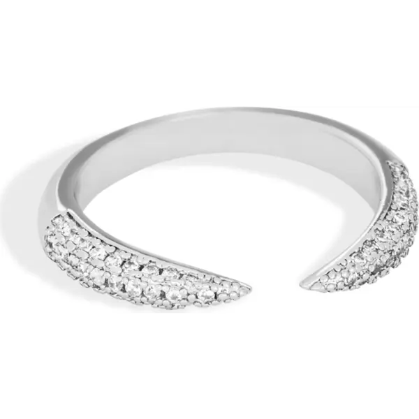 MAZIN JEWELS Open Rivet Ring - Silver