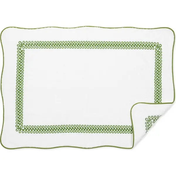 MATOUK Astor Braid Tub Mat - Grass