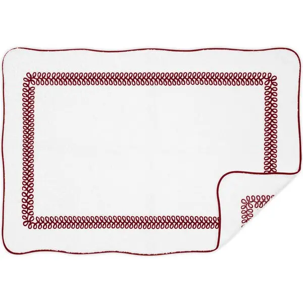 MATOUK Astor Braid Tub Mat - Red