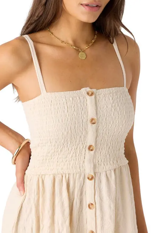O'Neill Leighton Textured Smocked Mini Dress