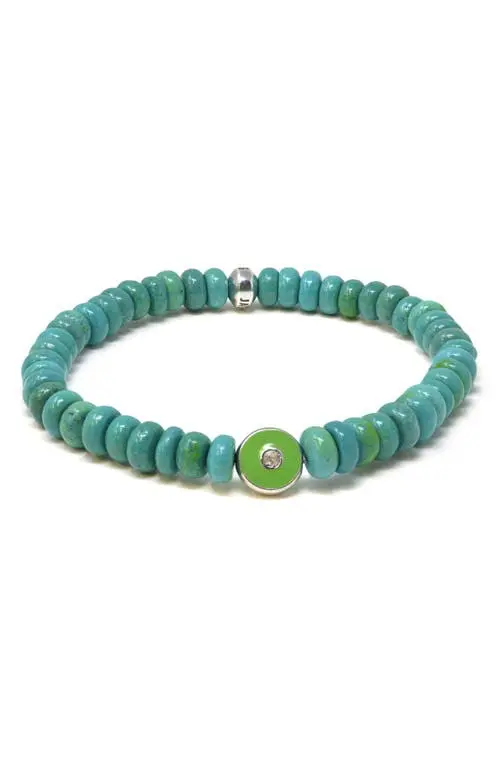 Anzie Jac + Jo Soul Turquoise Beaded Bracelet - Turquoise/ Aqua