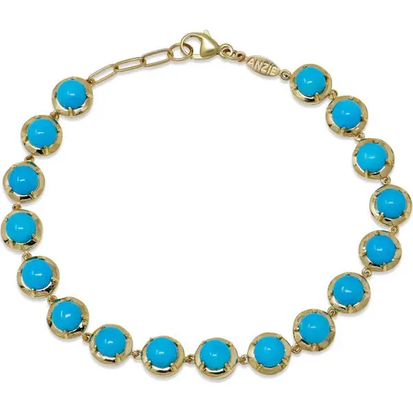 Anzie Mélia Turquoise Tennis Bracelet - Turquoise/ Aqua