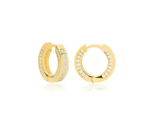 MAZIN JEWELS Charlotte Hoop Earrings - Gold