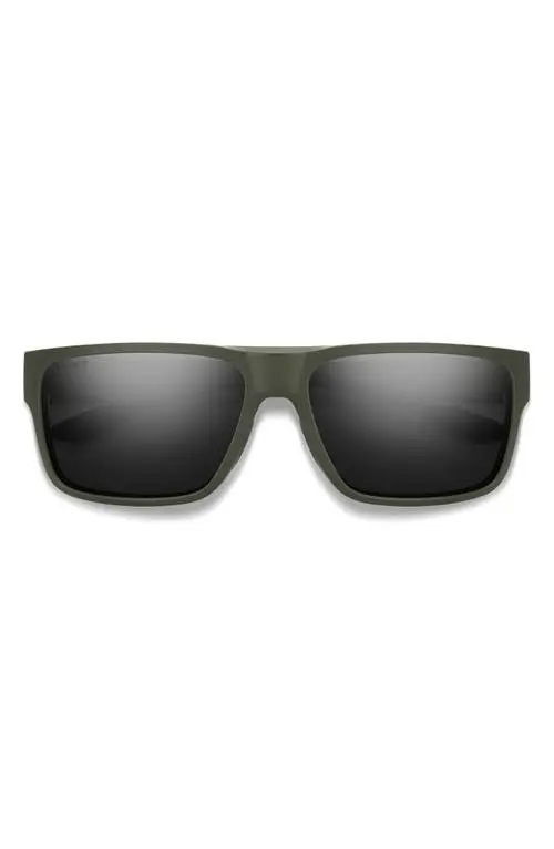 SMITH Soundtrack 61mm Chromapop Polarized Sunglasses - Matte Moss /chromapop Black