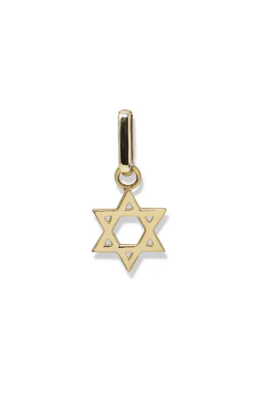Anzie Large Star Of David Charm - Yellow Gold
