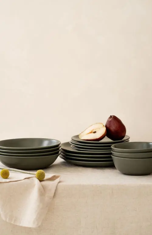 HAMKKE The Grande Plateset Of 4 - Moss