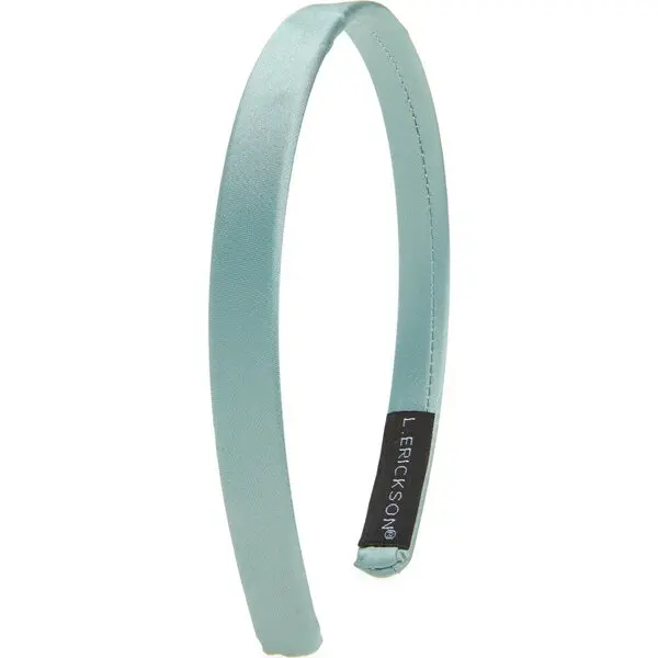 L. Erickson Lorelai Satin Headband - Sea Foam