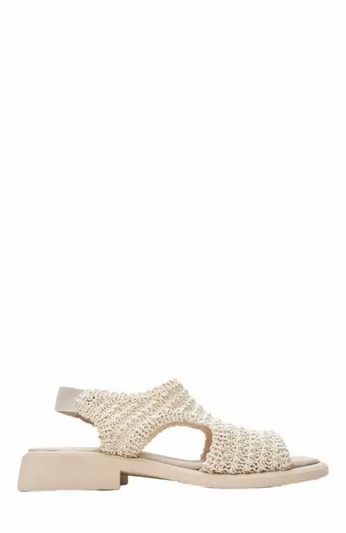 FOREVER & ALWAYS SHOES Weave Leather Sandals - Beige Leather