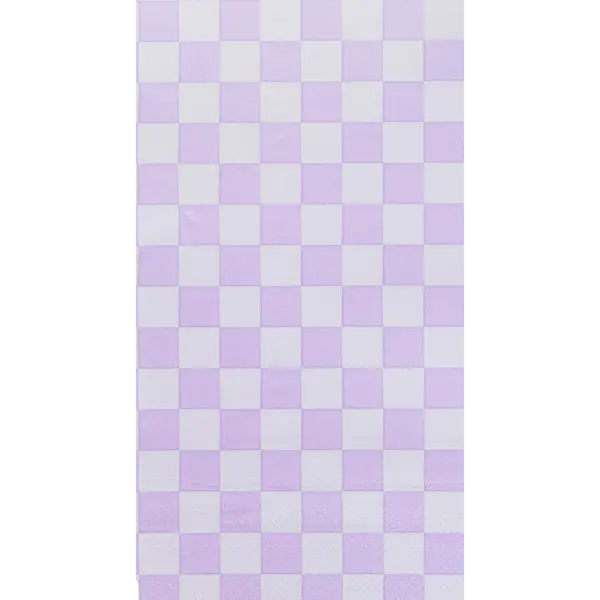 JOLLITY & CO Checkered Guest Napkins - Purple Posse