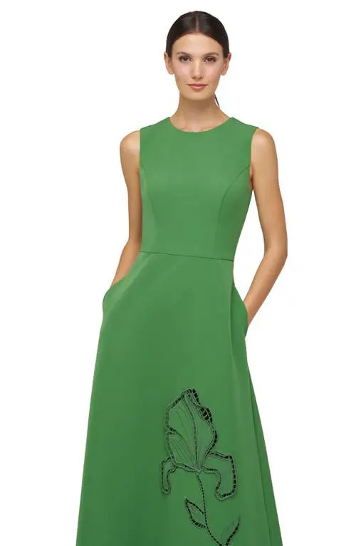 blossom green dress Aston Studio Audrey Dress in Paradise Blossom, Green – Plus One Dress Hire