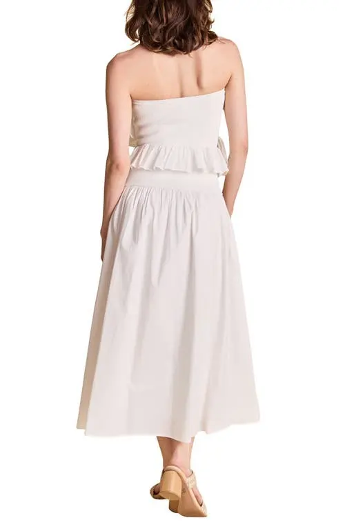 Endless Rose Mixed Media Ruffle Maxi Dress