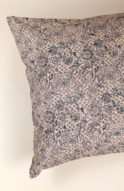 NINÉH Azure Blue Kalamkari Handcrafted Pillowcover