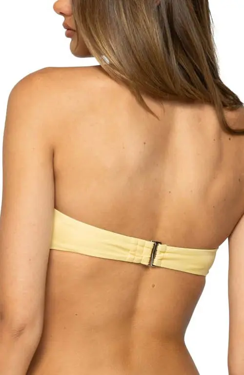 EDIKTED Anais Bandeau Bikini Top - Yellow