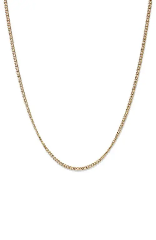 Anzie Curb Chain Necklace - Yellow Gold