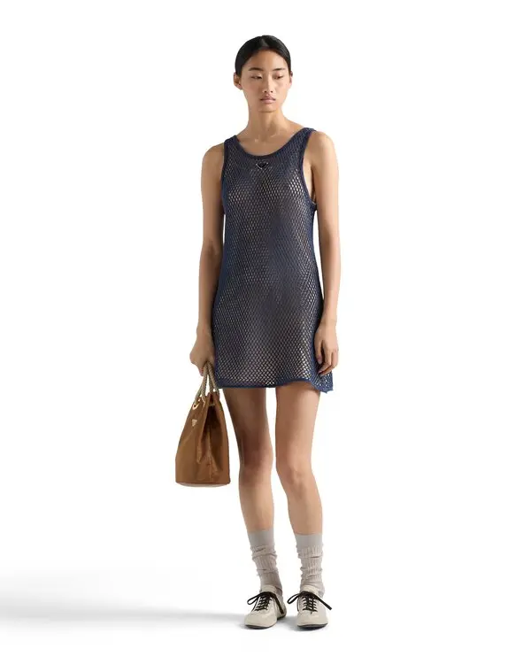 Prada Cotton Mesh Dress