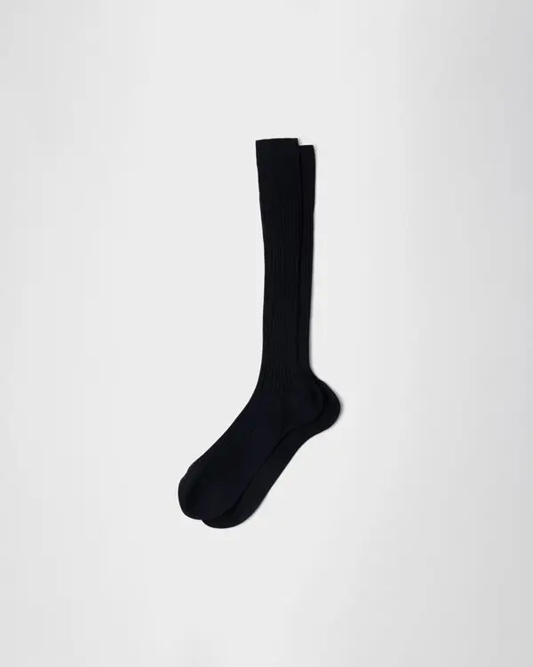 Prada Calf-length Socks - Navy