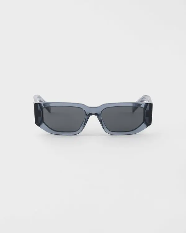 Prada Sunglasses With Triangle Logo - Slate Gray Lenses