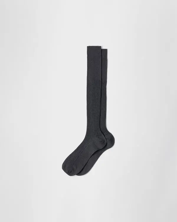Prada Calf-length Socks - Slate Gray