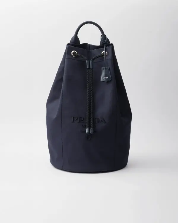 Prada Canvas Drawstring Duffle Bag - Baltic Blue
