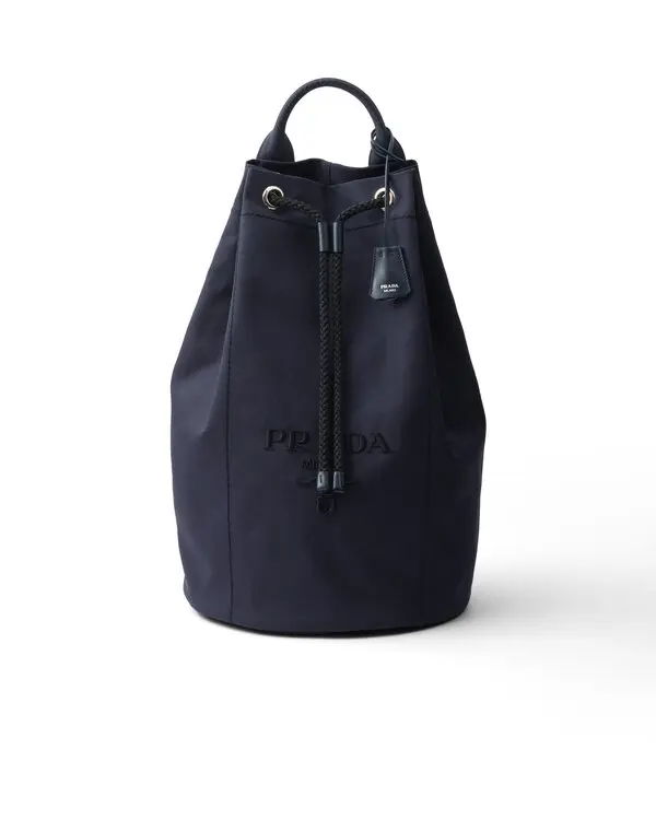 Prada Canvas Drawstring Duffle Bag - Blue