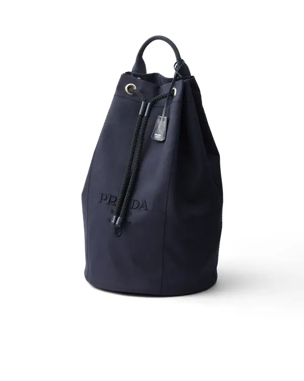 Prada Canvas Drawstring Duffle Bag - Blue