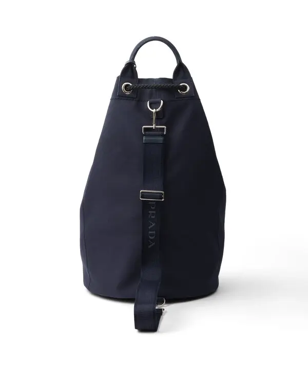 Prada Canvas Drawstring Duffle Bag - Blue