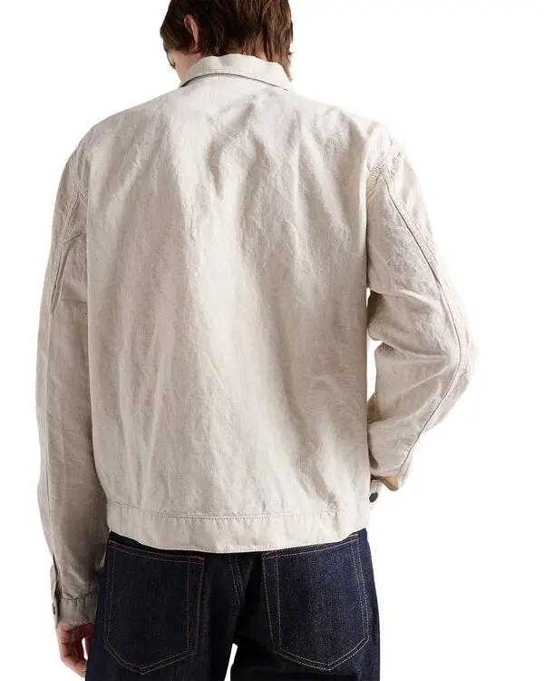 Prada Chambray Blouson Jacket - Neutral