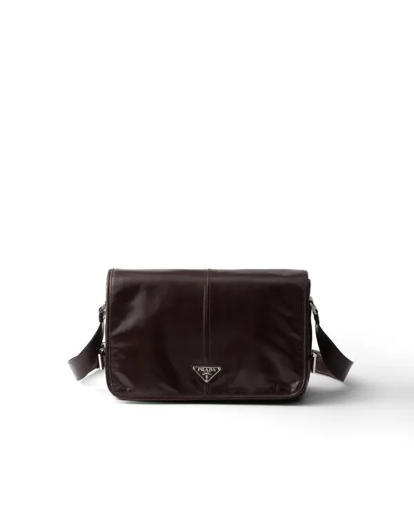 Prada Leather Shoulder Bag - Brown