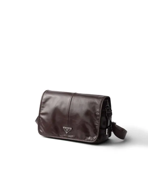 Prada Leather Shoulder Bag - Brown