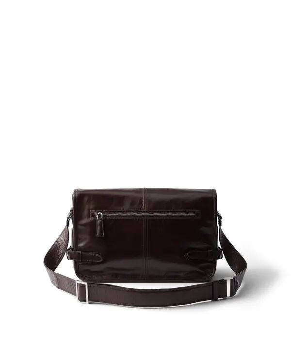 Prada Leather Shoulder Bag - Brown