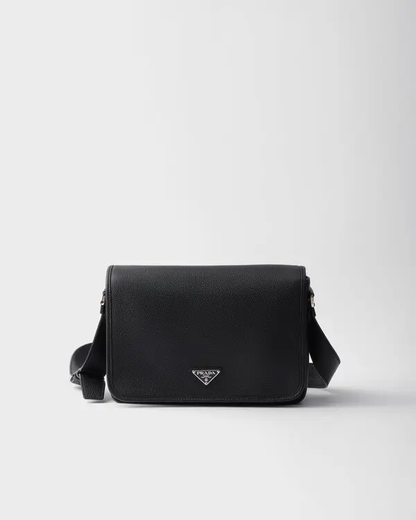 Prada Leather Shoulder Bag - Black