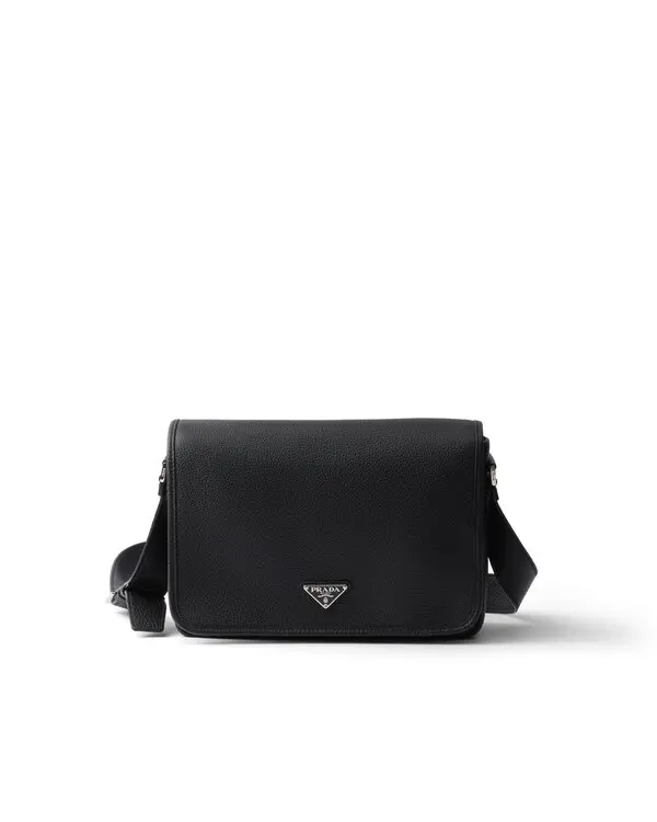 Prada Leather Shoulder Bag - Black