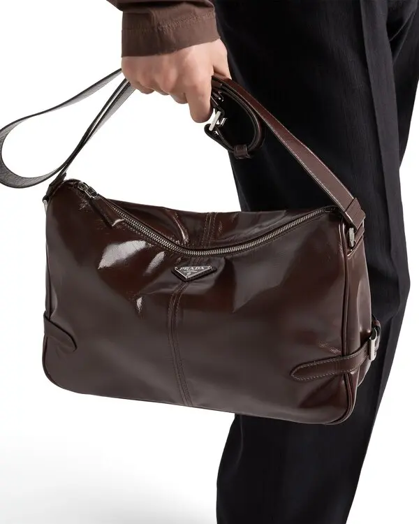 Prada Leather Shoulder Bag - Brown