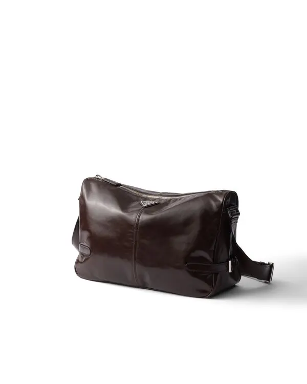 Prada Leather Shoulder Bag - Brown