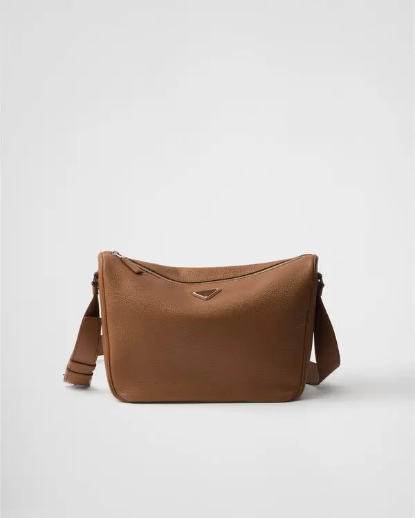 Prada Leather Shoulder Bag - Cognac